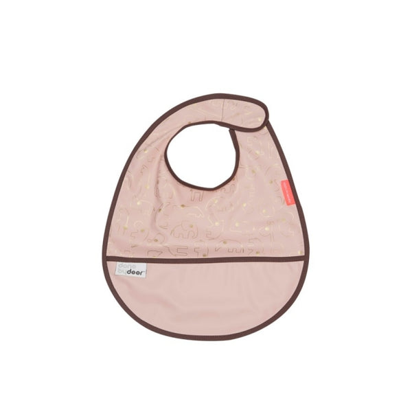 Contour Velcro Bib - Powder | Twinkle Toes Baby Boutique